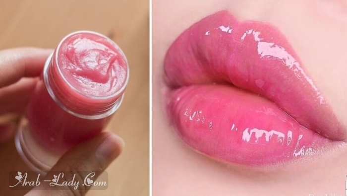 شفاه بارزة وناعمة ووردية اللون إليك أروع وأنجح فيلر طبيعي من صنع يديك